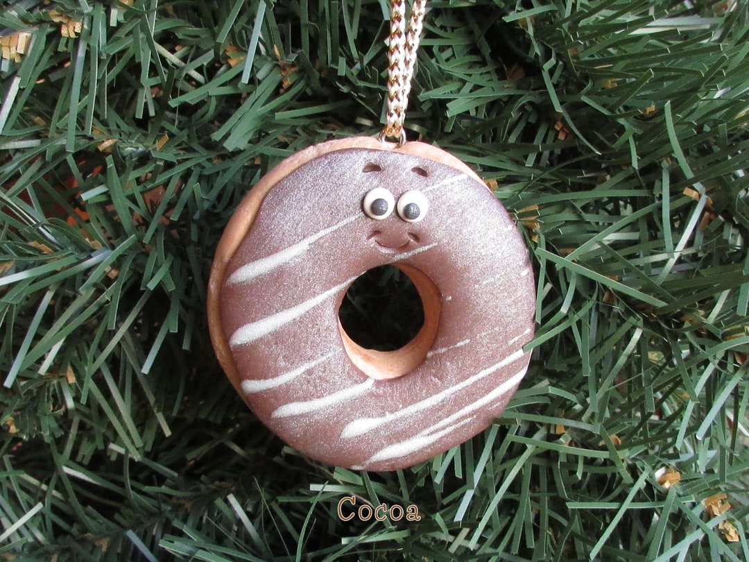 Donut Christmas Ornament Donut Ornament Doughnut Ornament Frosted Donut ...
