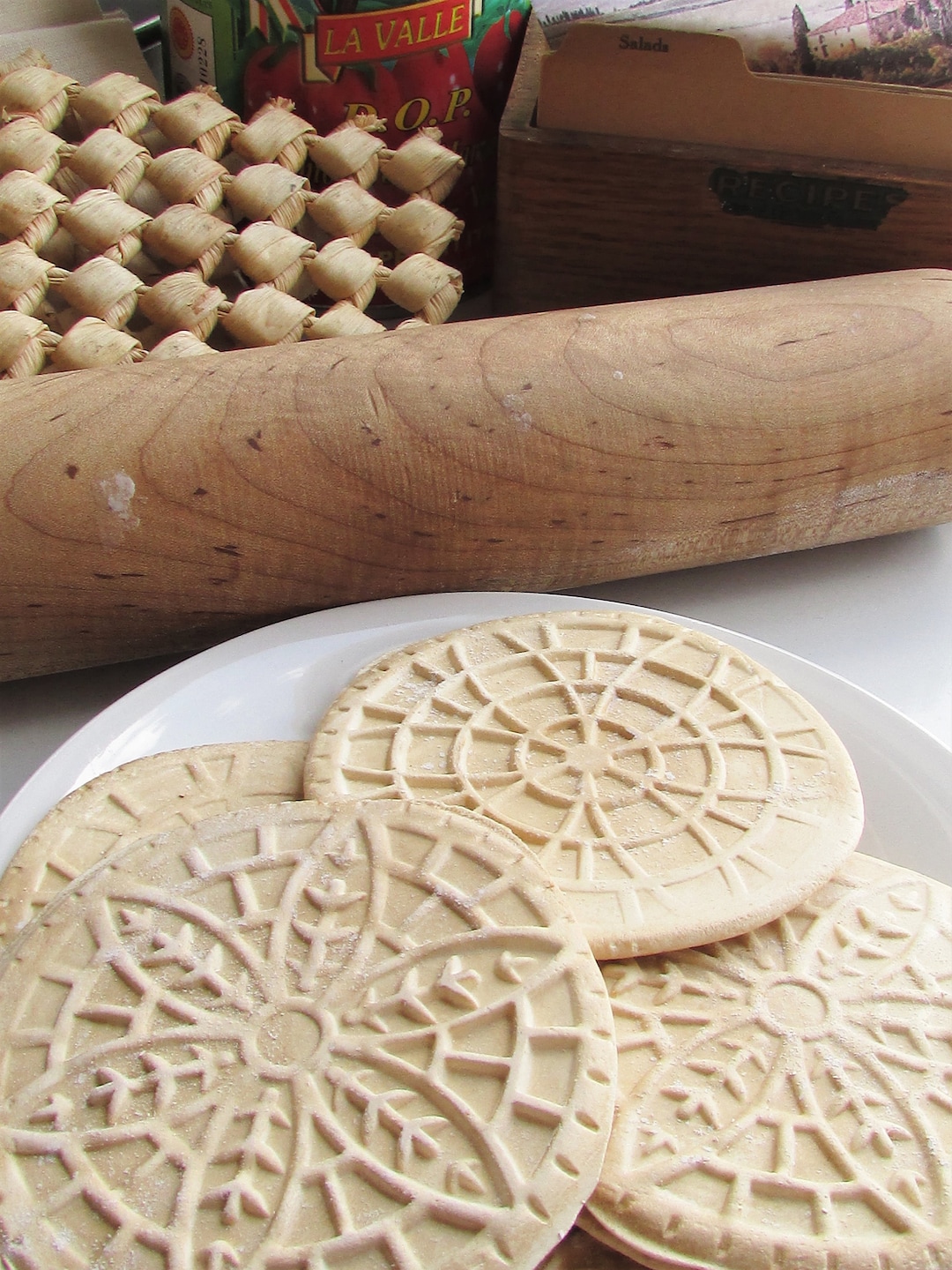 Fake Pizzelle Cookies for Display Faux Cookie Italian Pizzelles Food ...