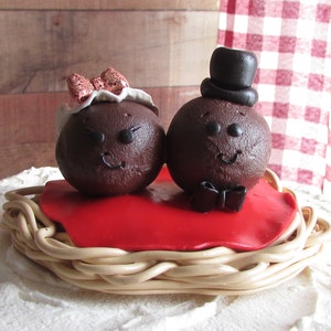 Spaghetti & Meatballs Wedding Cake Topper, Meatball Bride and Groom ...