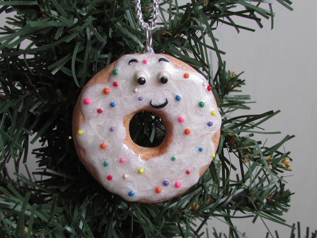 Christmas Donut Ornament, Christmas Donut, Donut Ornament, Christmas ...