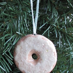 Donut Christmas Ornament, Donut Ornament, Doughnut Ornament, Frosted ...