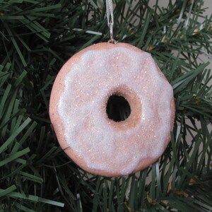 Donut Christmas Ornament, Donut Ornament, Doughnut Ornament, Frosted ...