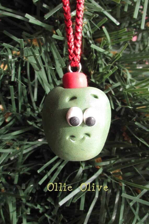 Olive Christmas Ornament Green Olive Ornament Olive You Charm - Etsy
