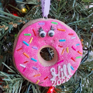 Personalized Donut Ornament Personalized Christmas Ornament | Etsy