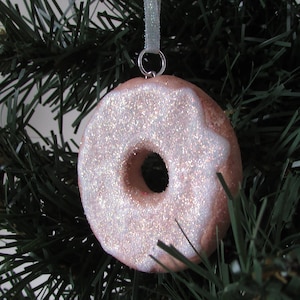 Donut Christmas Ornament, Donut Ornament, Doughnut Ornament, Frosted ...