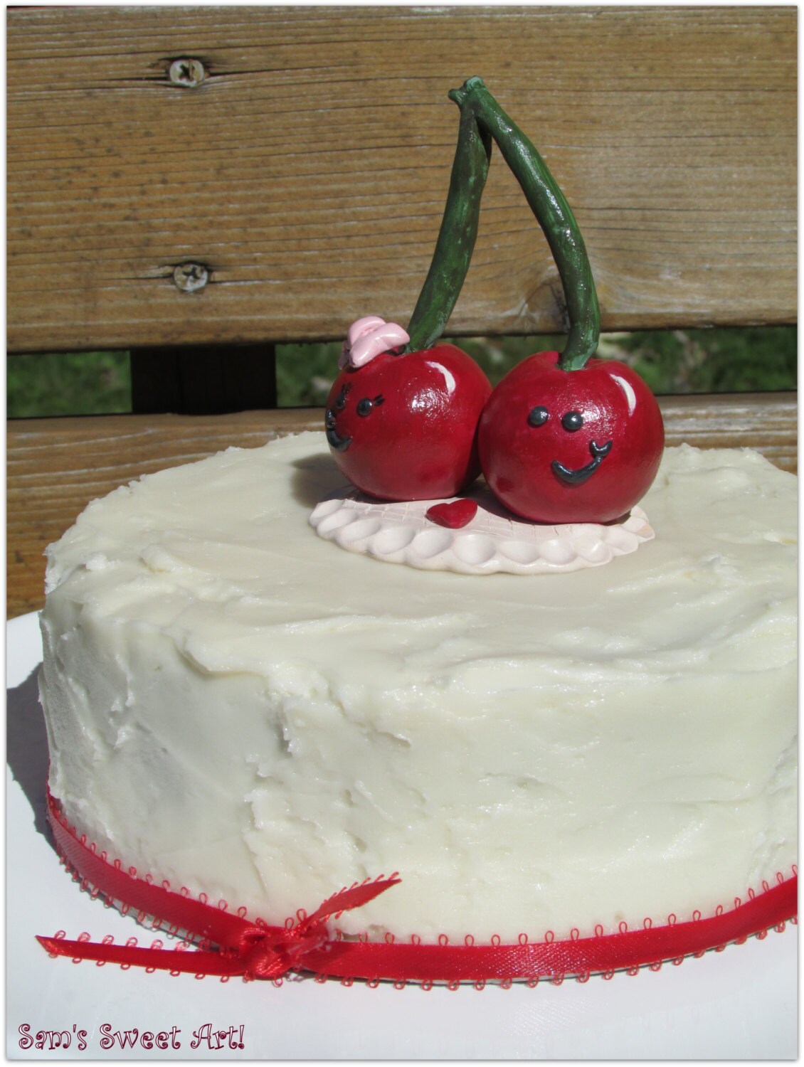 Cherry Wedding Cake Topper Pie Wedding Cake Topper Cherries - Etsy