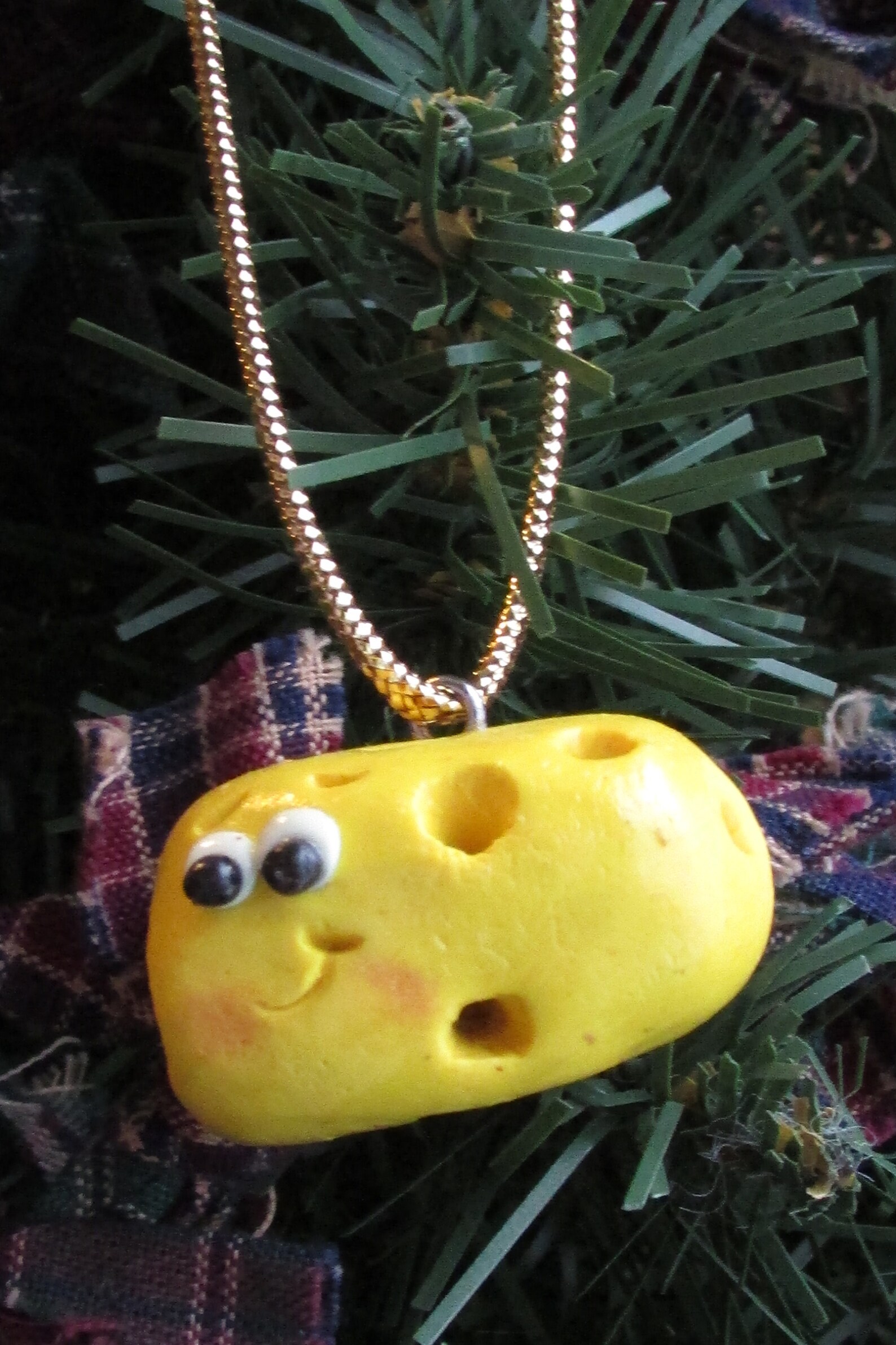 Cheesy Christmas Ornament Block of Cheese Ornament Cheesy Charm Funny ...