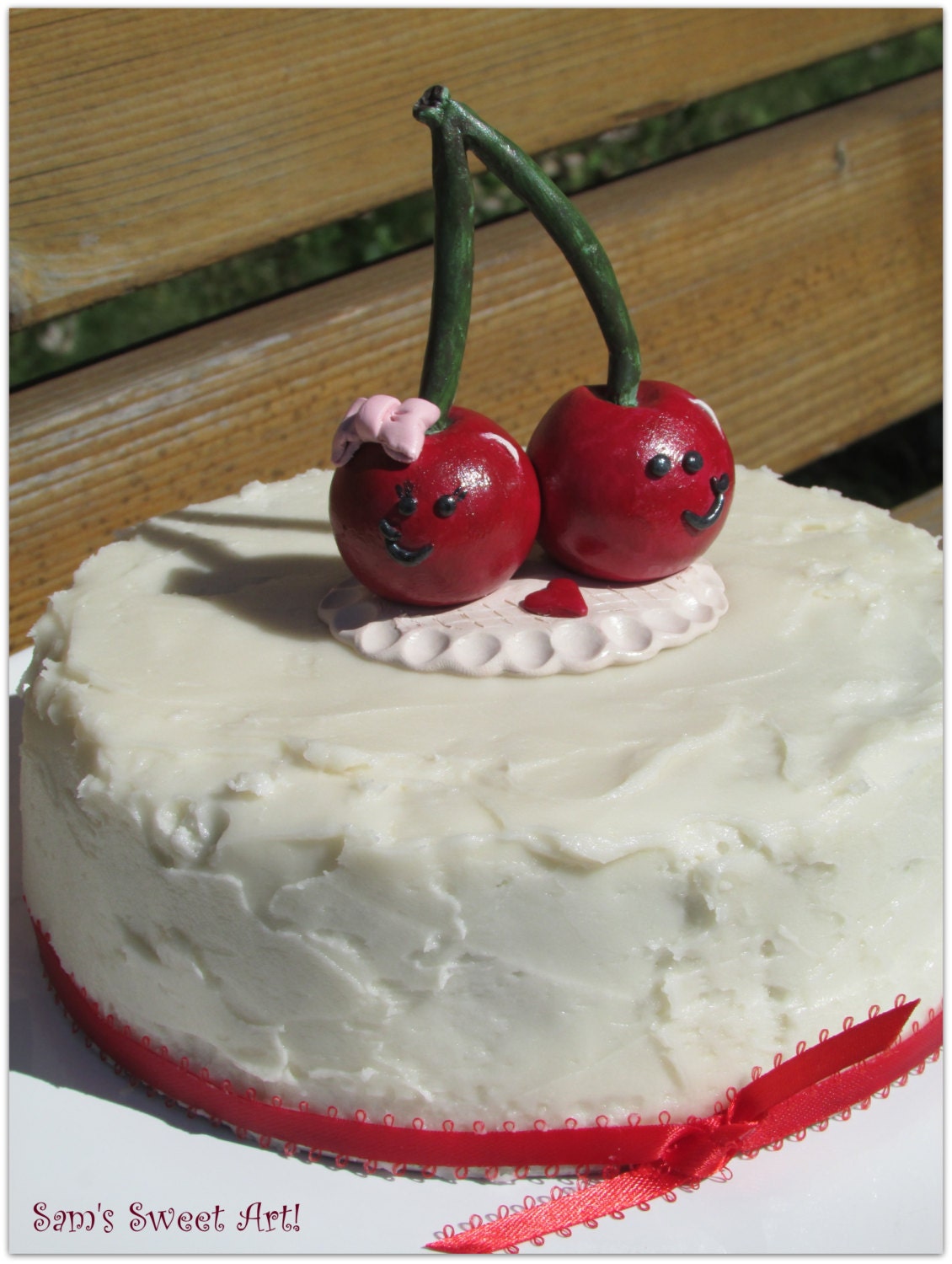 Cherry Wedding Cake Topper Pie Wedding Cake Topper Cherries - Etsy