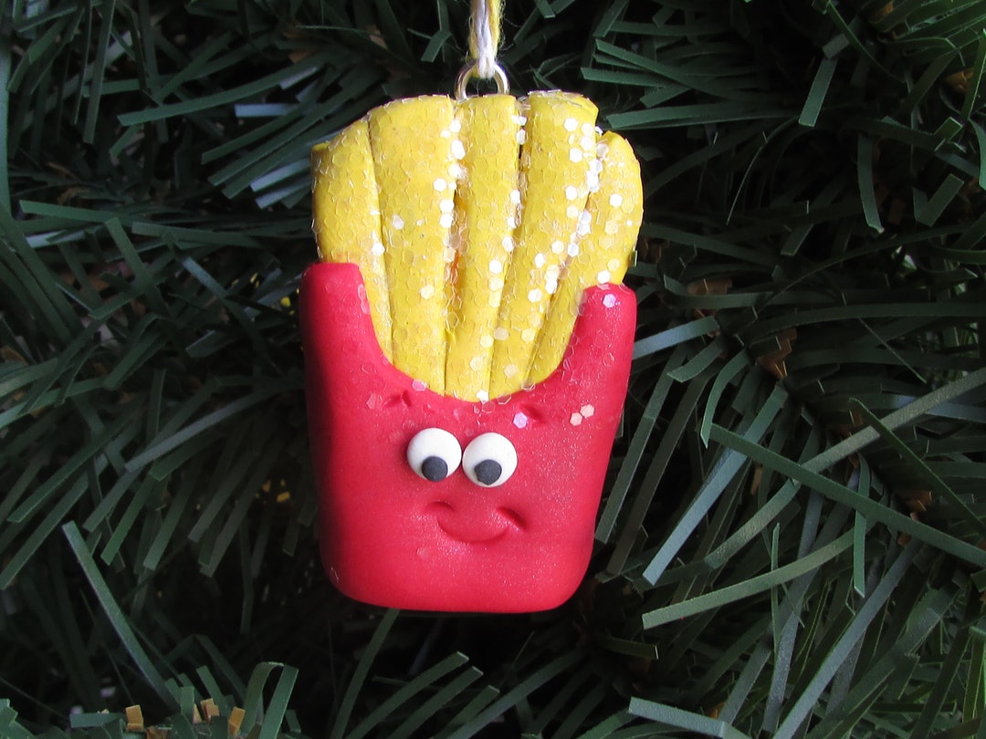 French Fry Christmas Ornament Fry Christmas Ornament Fast Food Ornament ...