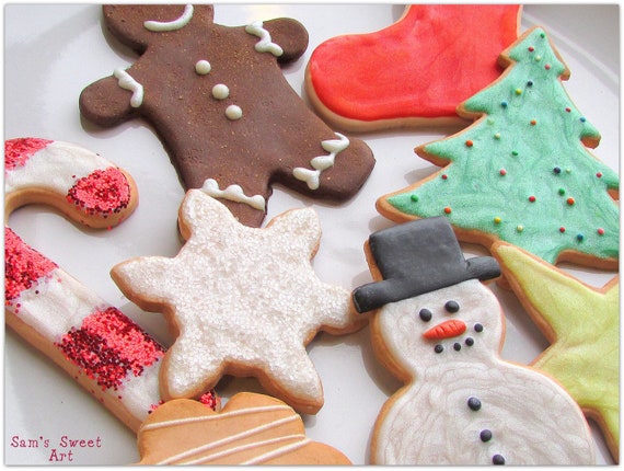 Fake Christmas Cookies Faux Cookies for Santa Vintage Home for the ...