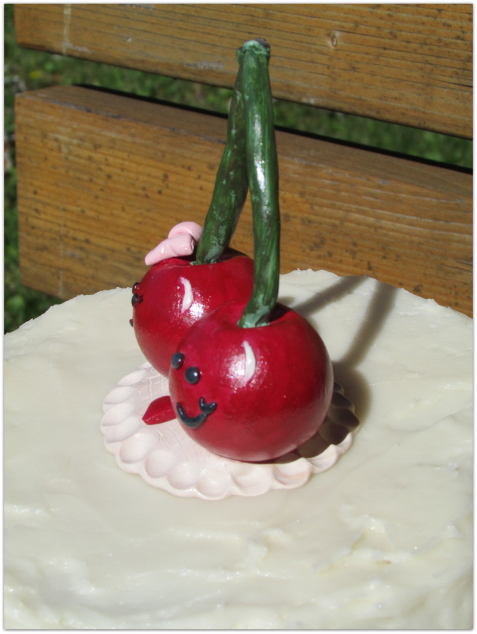 Cherry Wedding Cake Topper Pie Wedding Cake Topper Cherries - Etsy