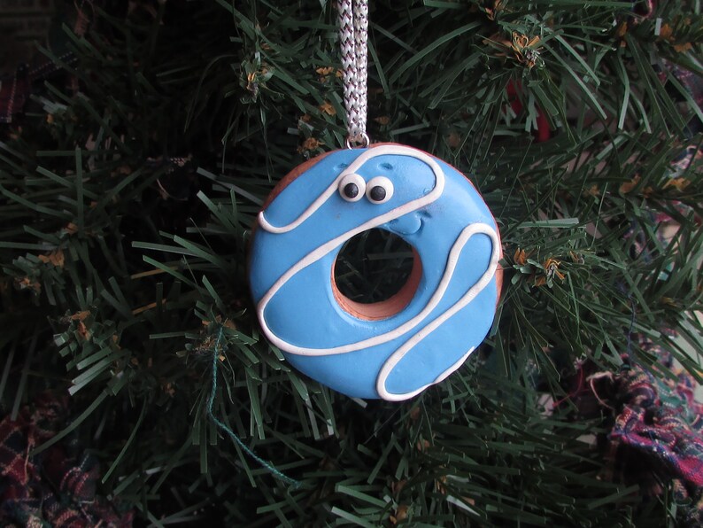 Donut Christmas Ornament Donut Ornament Doughnut Ornament | Etsy