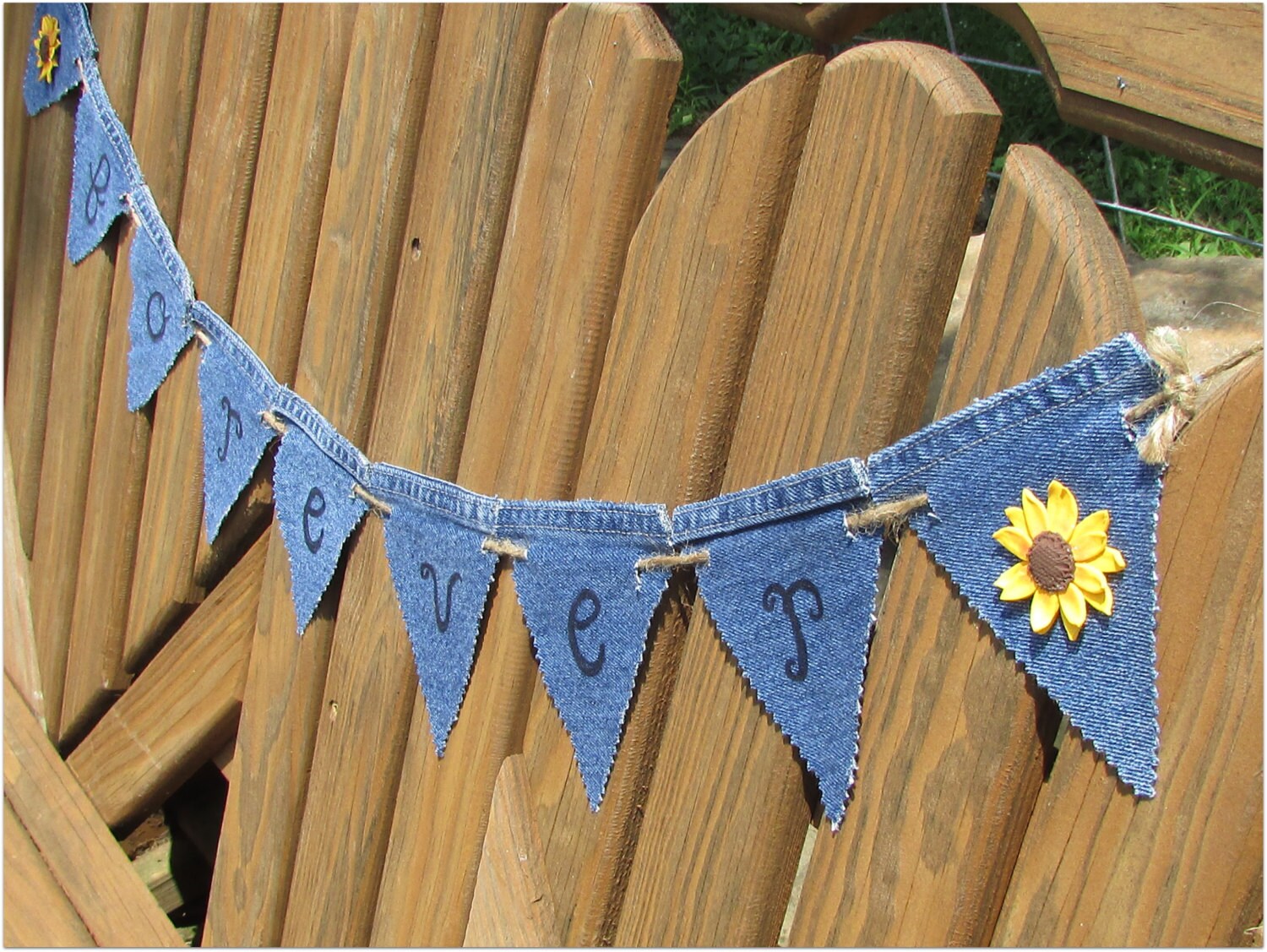 Sunflower Wedding Banner Denim & Sunflower Forever Banner - Etsy