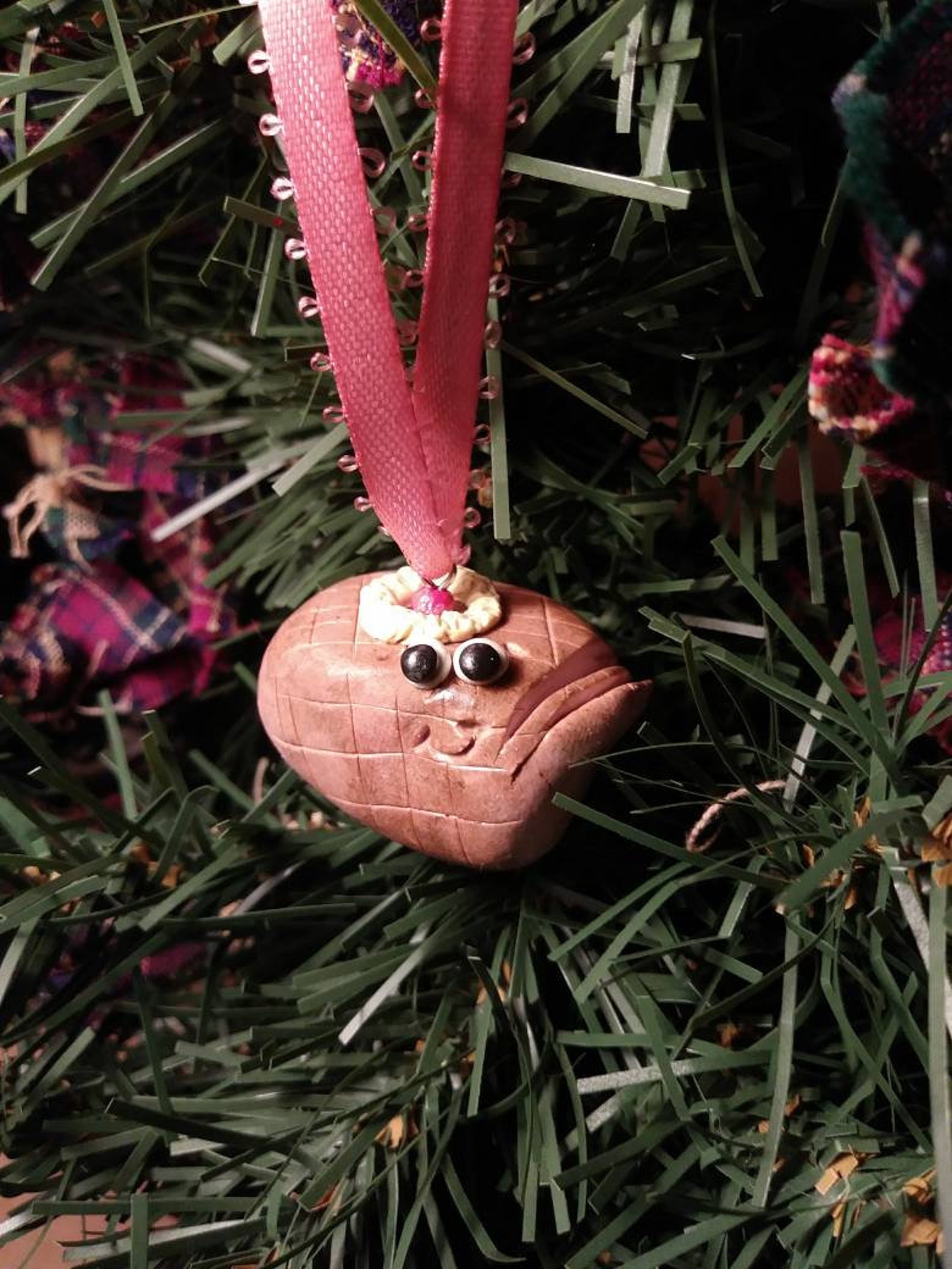 Ham Christmas Ornament Ham Dinner Ornament Ham Charm Funny Food ...