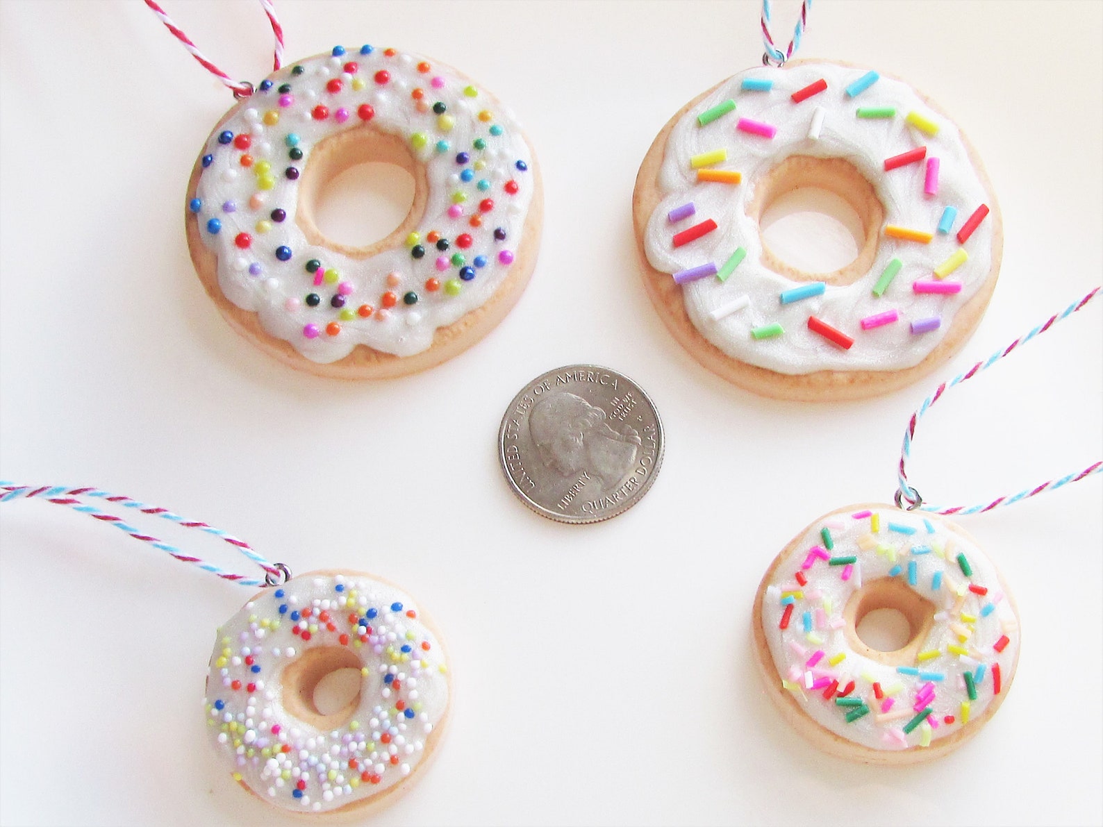 1 MINI Donut Sugar Cookie Ornament Donut Tree Ornaments Baker - Etsy
