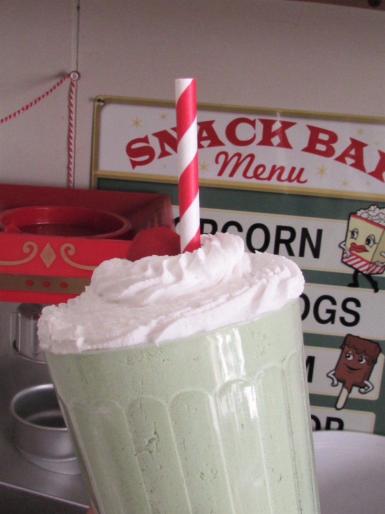 Fake Milkshake for Display Faux Food Drink Prop 50's Diner - Etsy