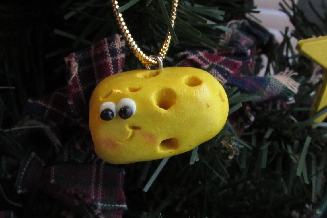 Cheesy Christmas Ornament Block of Cheese Ornament Cheesy Charm Funny ...