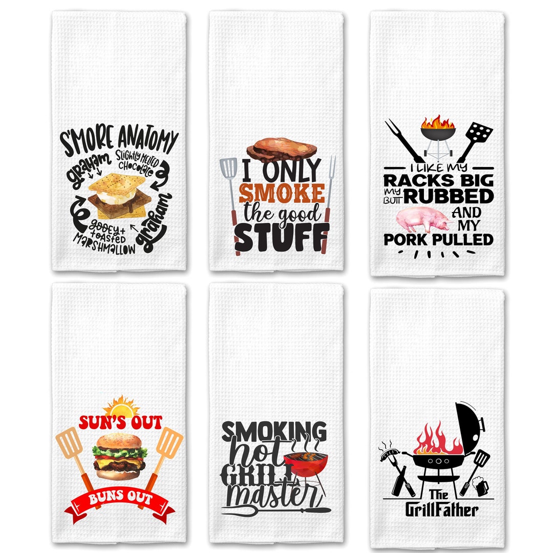 BBQ Gift, Funny Grilling Towel for Dad, Housewarming Hostess Gift, Gift ...