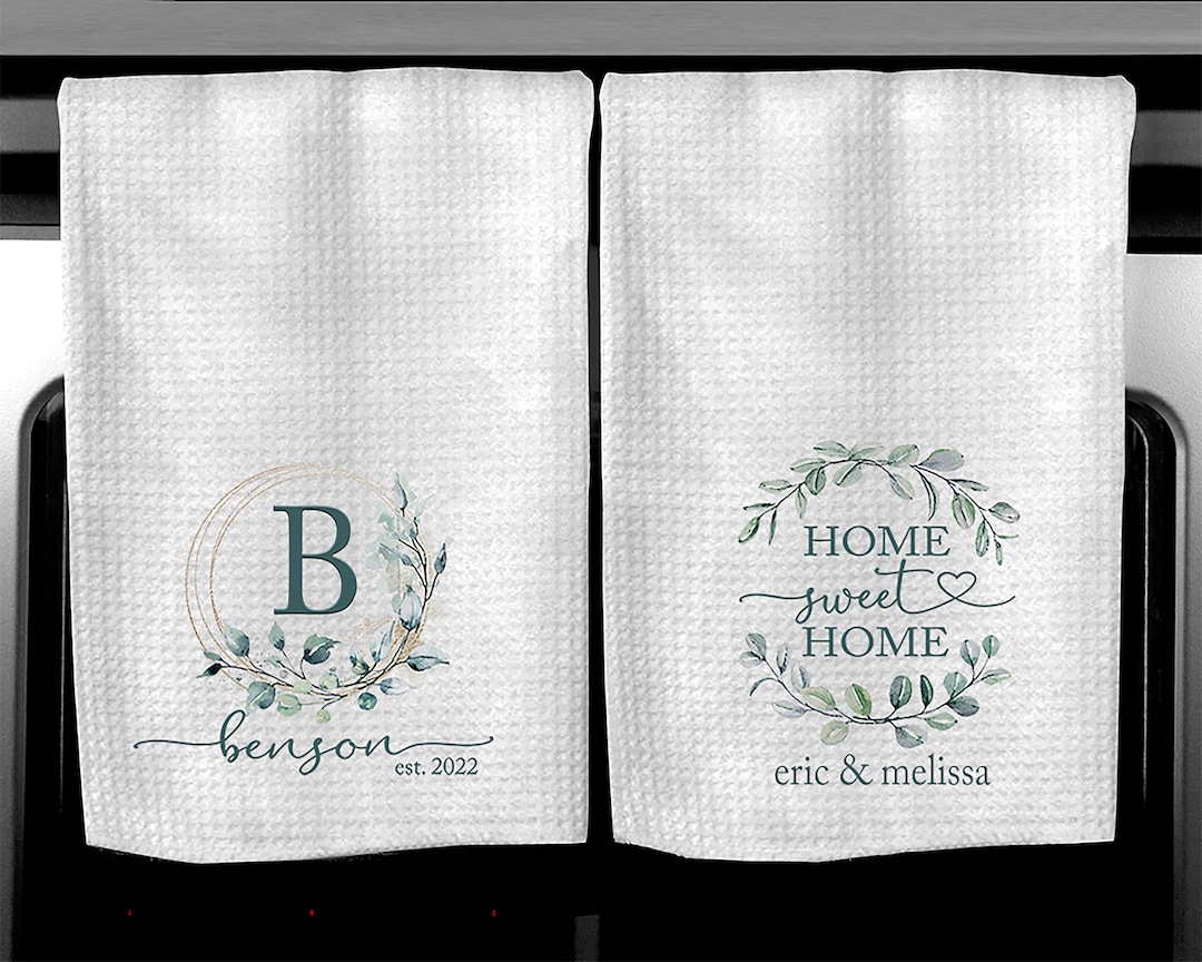 Wedding Monogram Towel Set, Gift for Newlyweds, Couples Gift ...