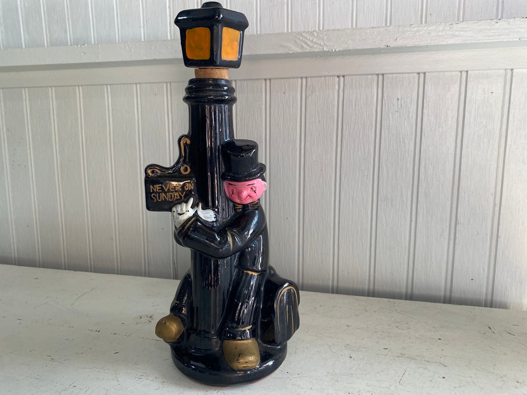 Enesco Ceramic Decanter Never on Sunday - Etsy