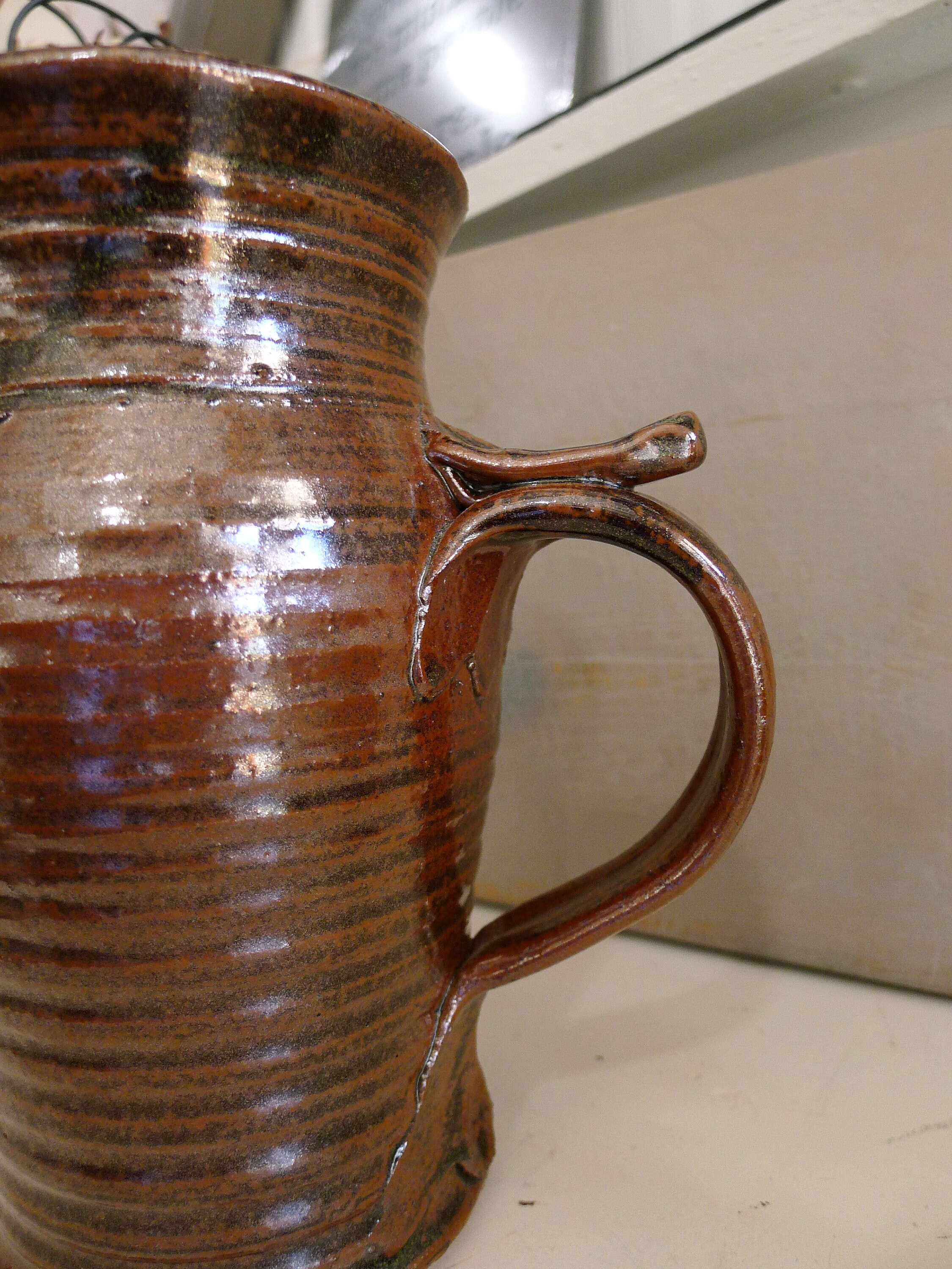 Handmade Pottery Pitcher - Brown Glaze - Etsy