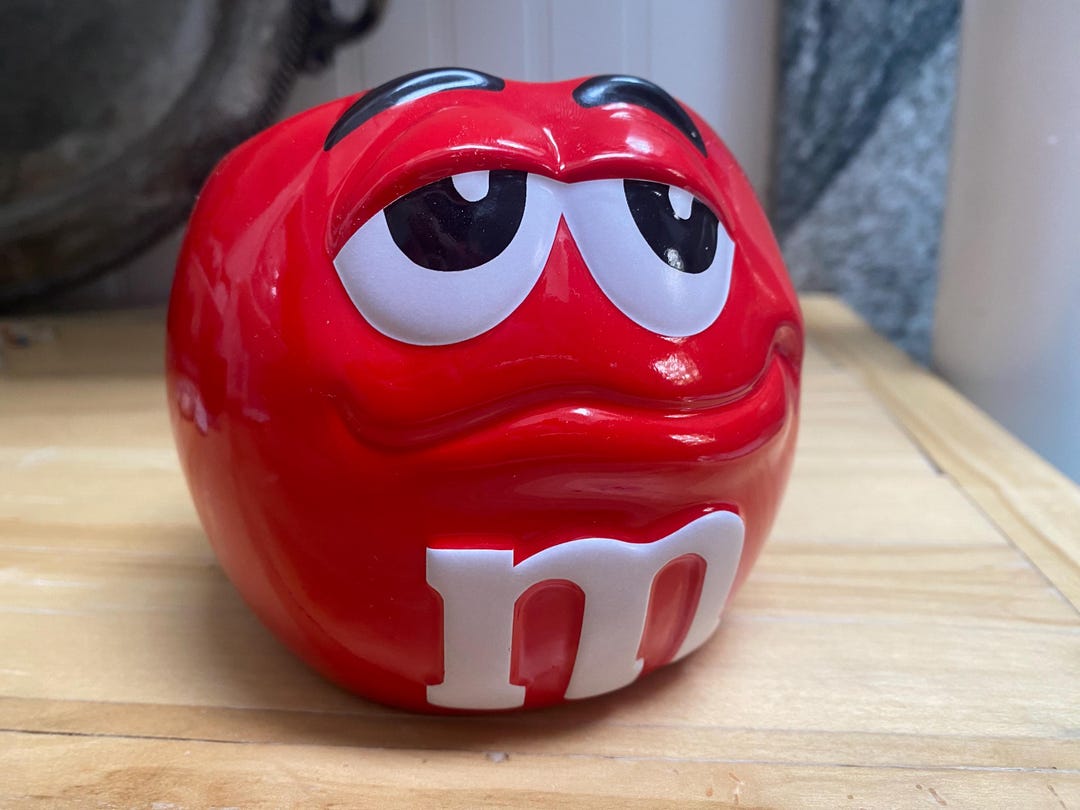 Red M&M Character Ceramic Mug - Etsy