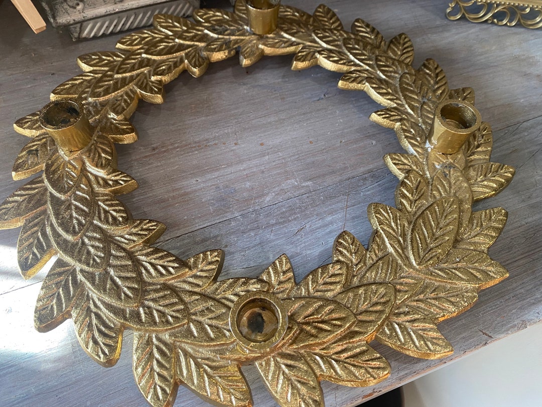 Metal Advent Wreath Candle Holder at Xavier Vara blog