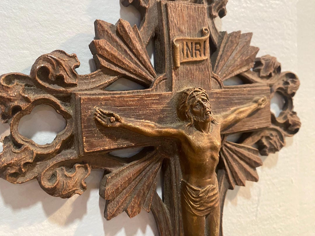 Victorian Style Crucifix (composite) AS IS - Etsy