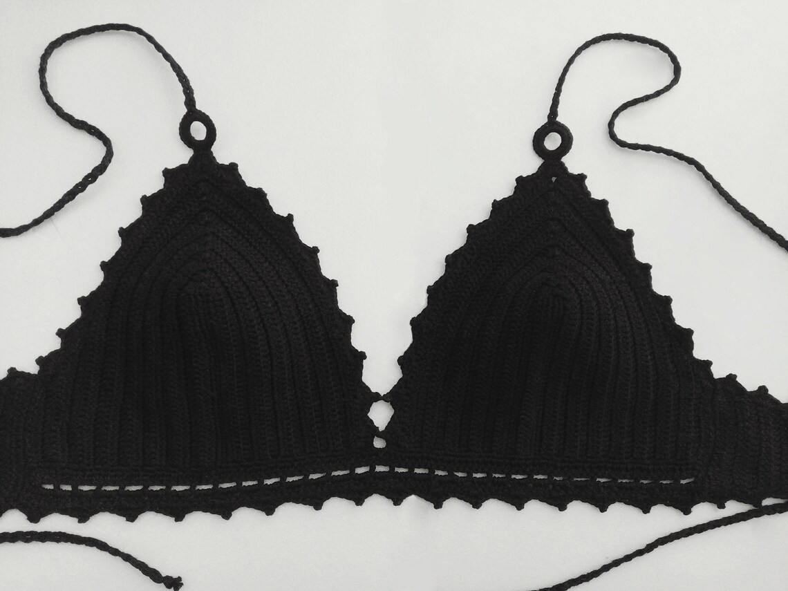 Crochet Top Halter Top Top Bra crochet Crop Top Bikini - Etsy