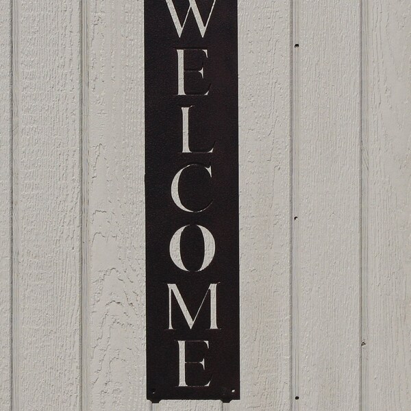 Vertical Welcome Sign - Etsy