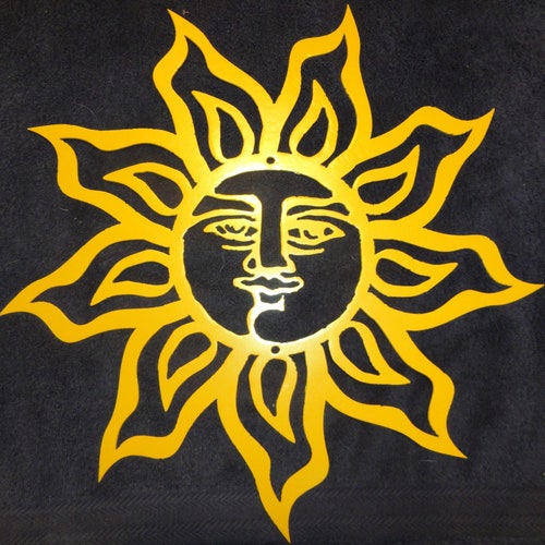 Sun Metal Art Wall Hanging for Indoor or Outdoor Aluminum - Etsy