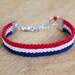 Paraguay Bracelet, Paraguayan Flag Adjustable Friendship Bracelet - Etsy