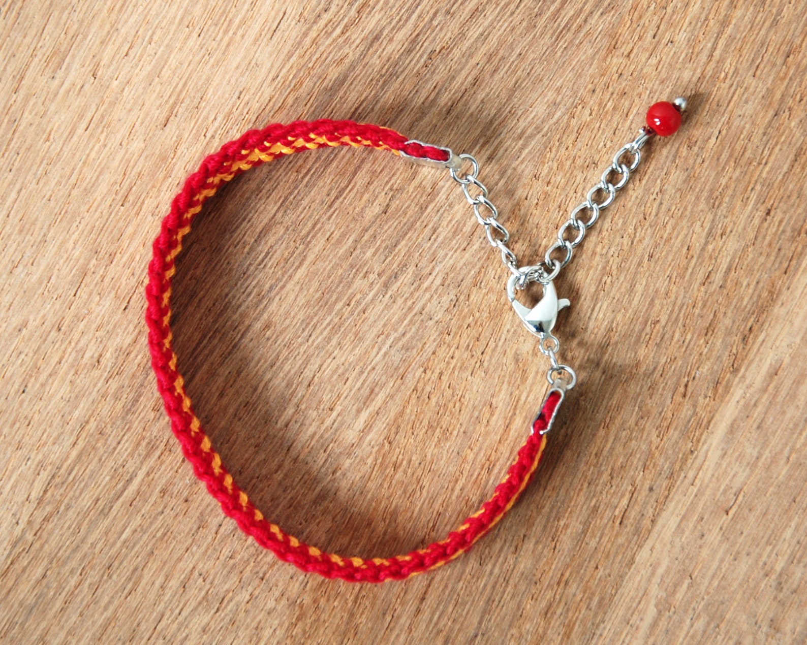 Spanish Flag Friendship Bracelet, Flag of Spain Bracelet - Etsy