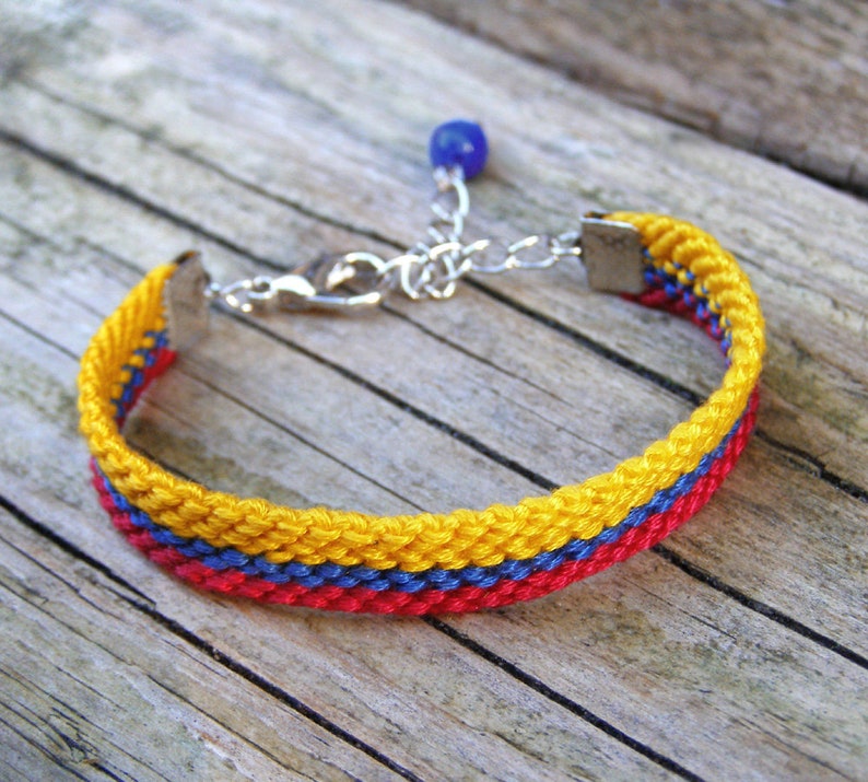 Colombian Flag Wayuu Bracelet Colombian Jewelry Friendship - Etsy
