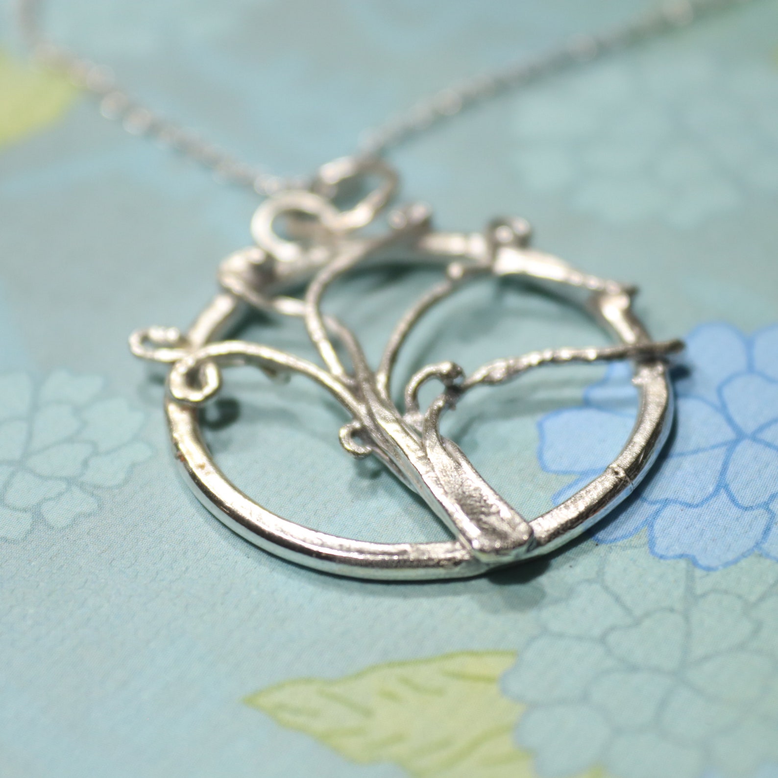 Tree Pendant Nature Pendant Artisan 925 Sterling Silver - Etsy