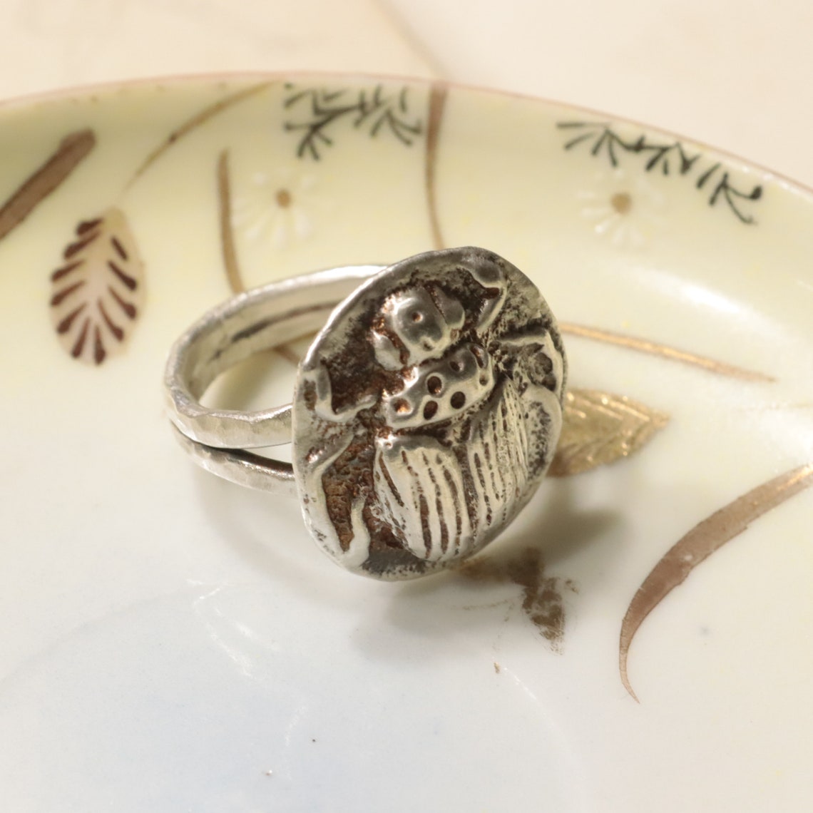 Scarab Ring Beetle Ring Statement Ring Insect Ring Cast - Etsy