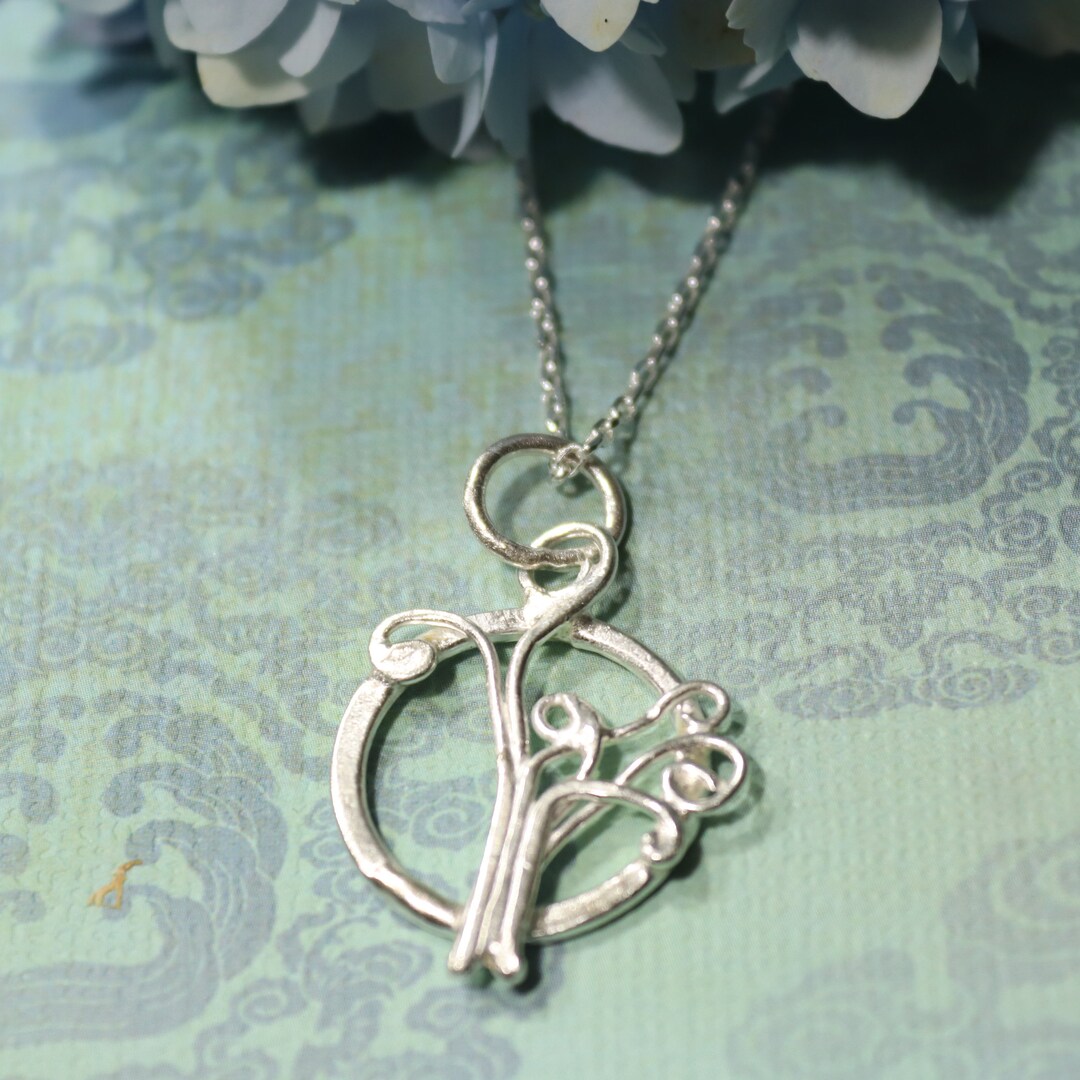 Tree Pendant Nature Pendant Artisan 925 Sterling Silver - Etsy