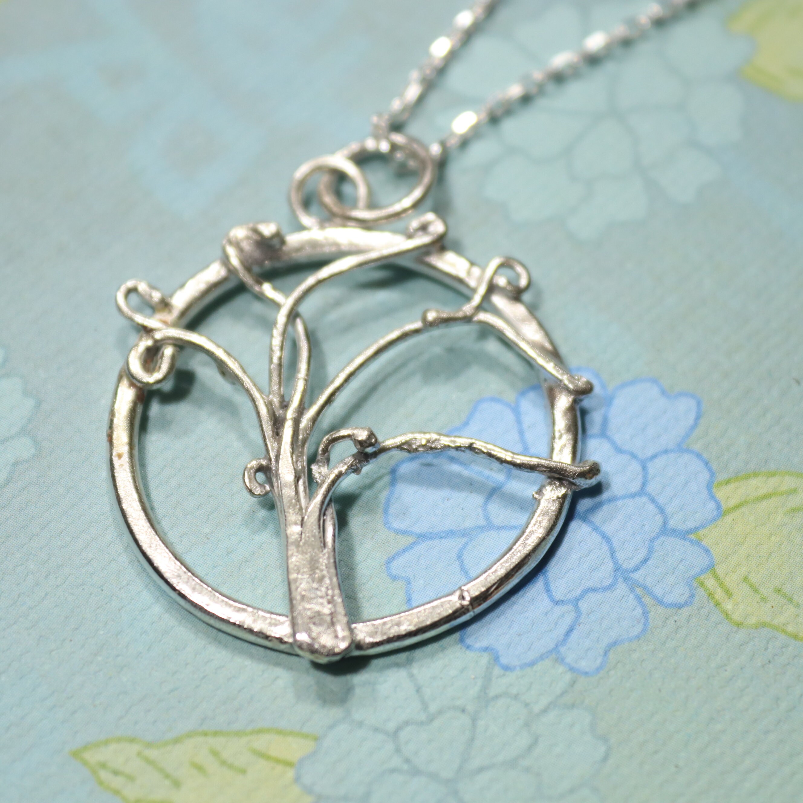 Tree Pendant Nature Pendant Artisan 925 Sterling Silver - Etsy