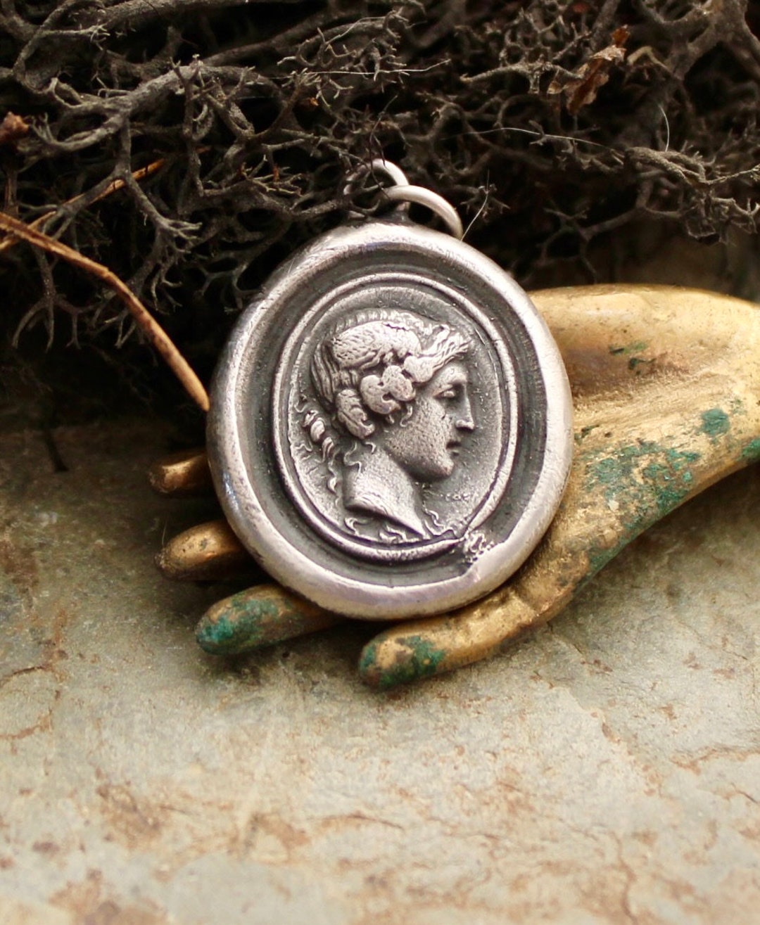 Head of Medusa, Antique Wax Letter Seal, Tassie Intaglio Featuring the ...