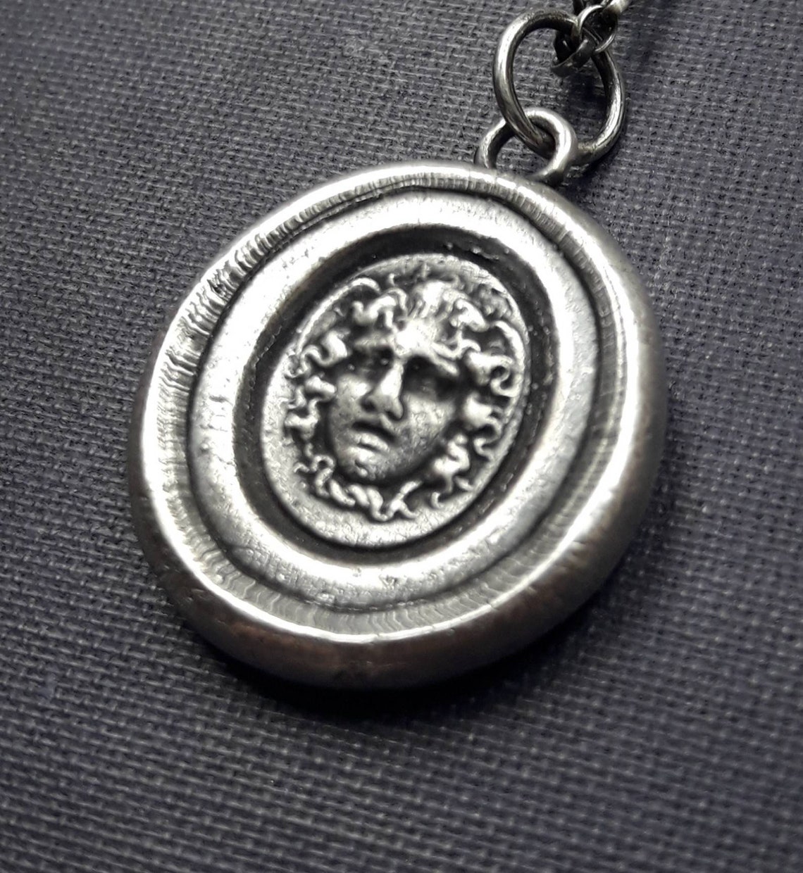 Medusa Pendant Antique Wax Letter Seal Tassie Intaglio - Etsy