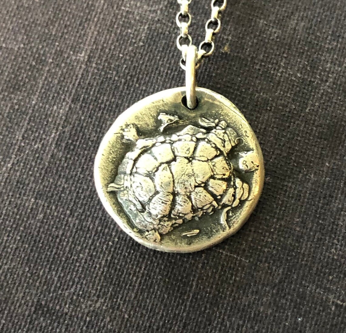 Ancient Greek Tortoise/turtle Coin Necklace. Handmade Sterling | Etsy