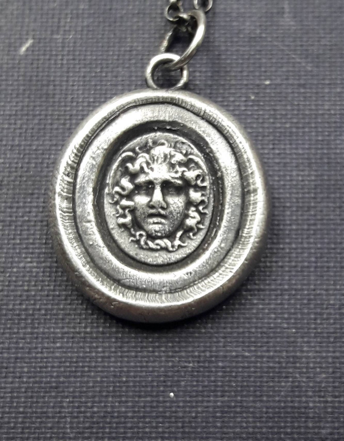 Medusa Pendant Antique Wax Letter Seal Tassie Intaglio - Etsy