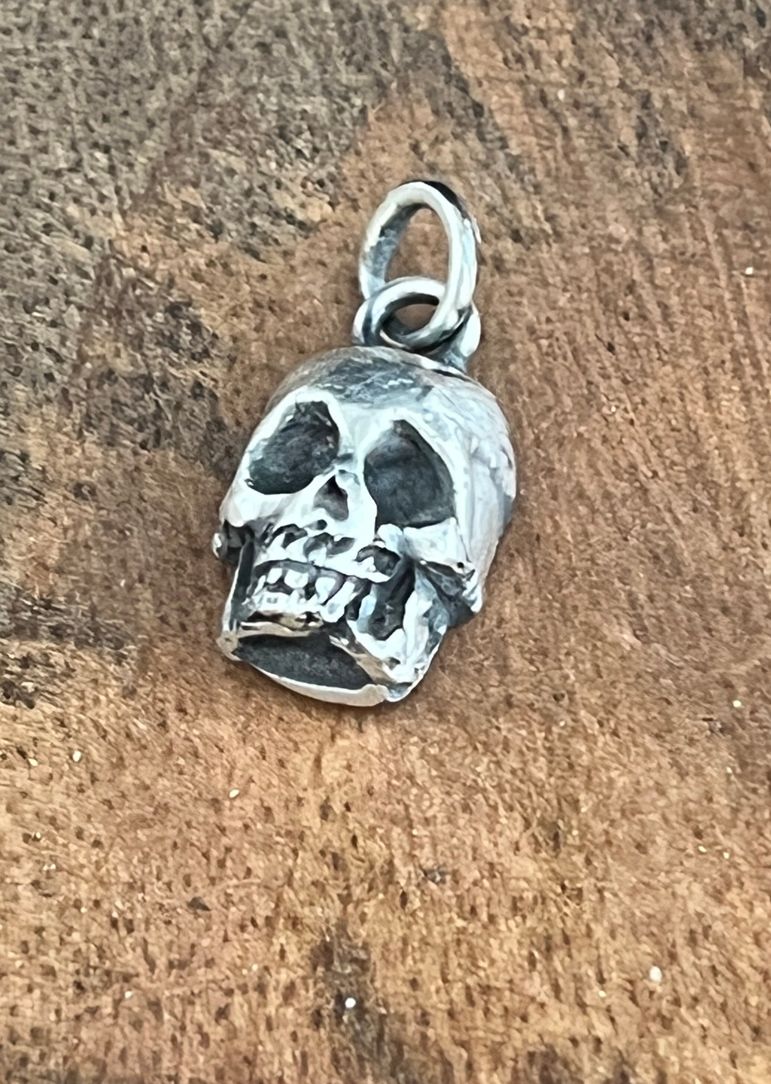 Tiny Solid Silver Skull. Memento Mori Add to Your Amulet. - Etsy