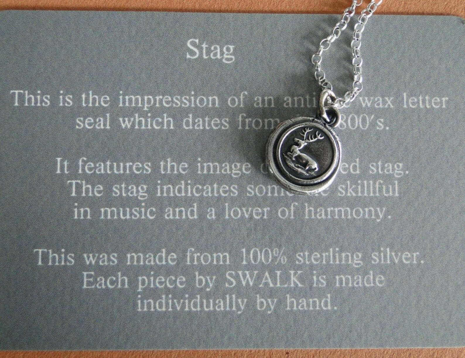 Stag..... Musician and a Lover of Harmony.... Antique Wax - Etsy