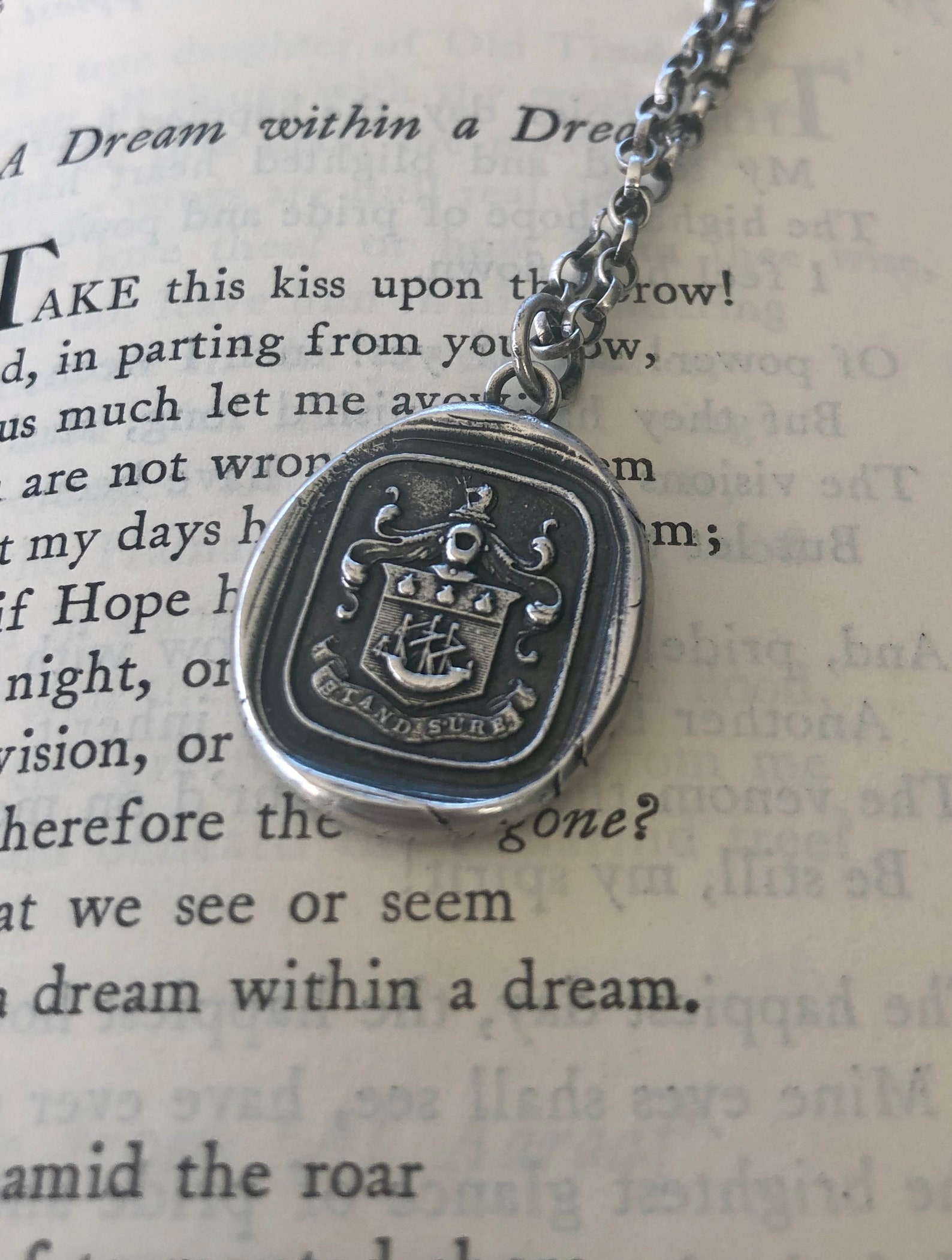 Stand Sure English Heraldry Wax Seal Impression. Ocean Themed - Etsy