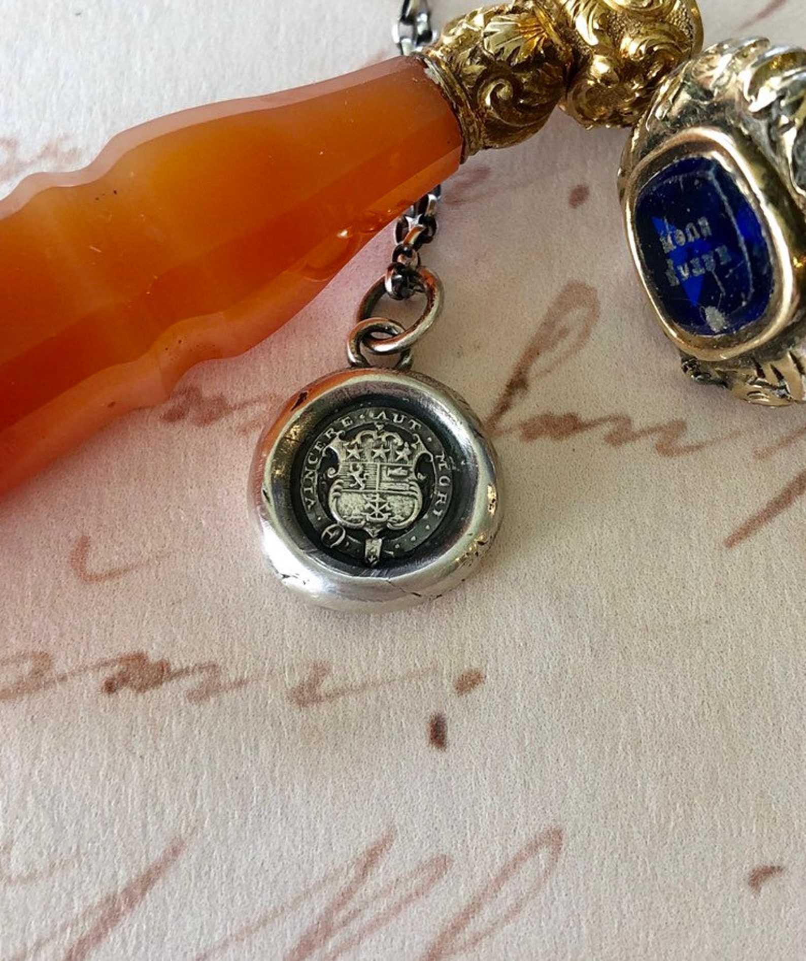 Victory or Death Vincere Aut Mort. Antique Wax Letter Seal | Etsy