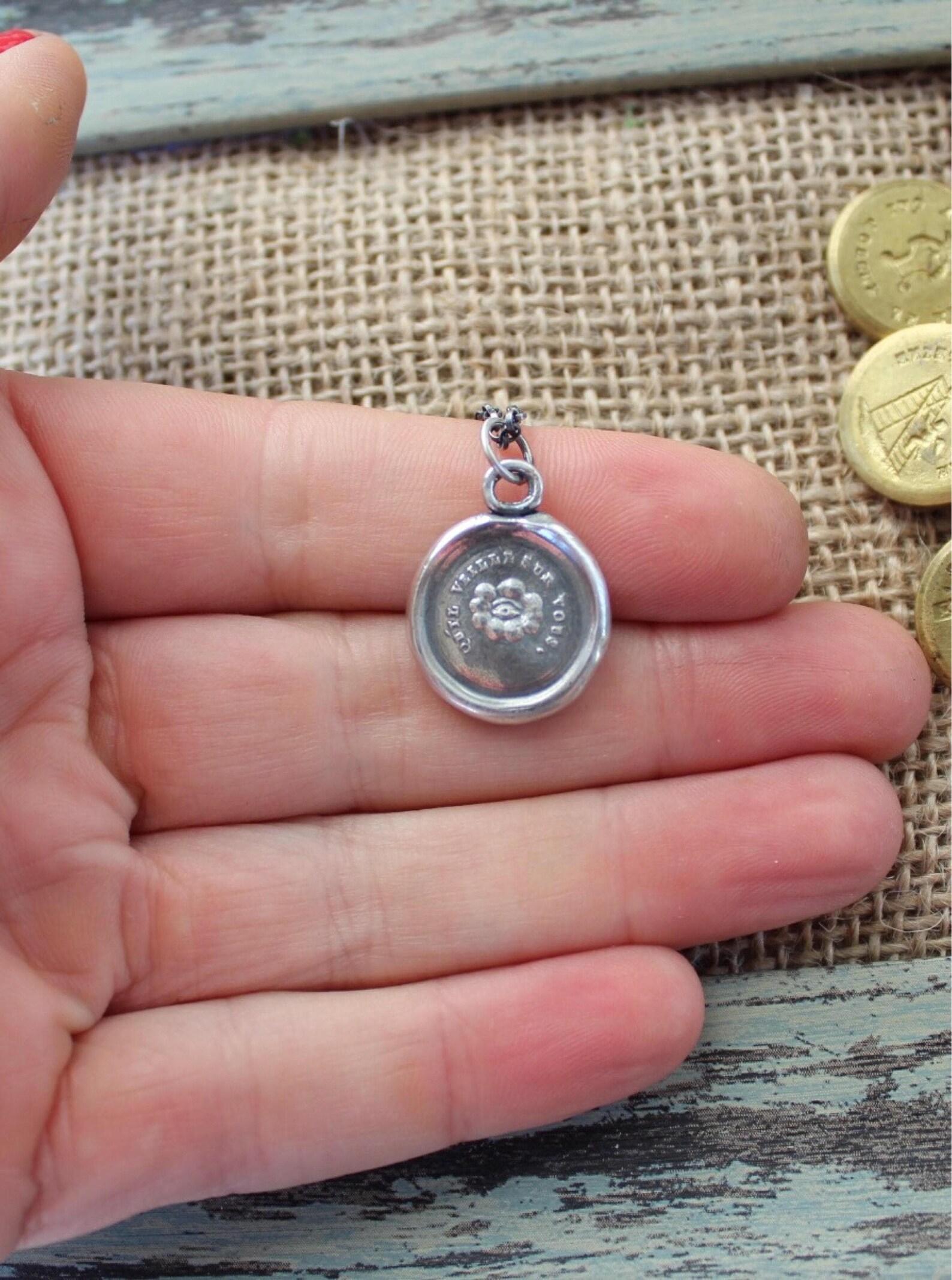 Protection Pendant Christian Religious Blessing Sterling - Etsy