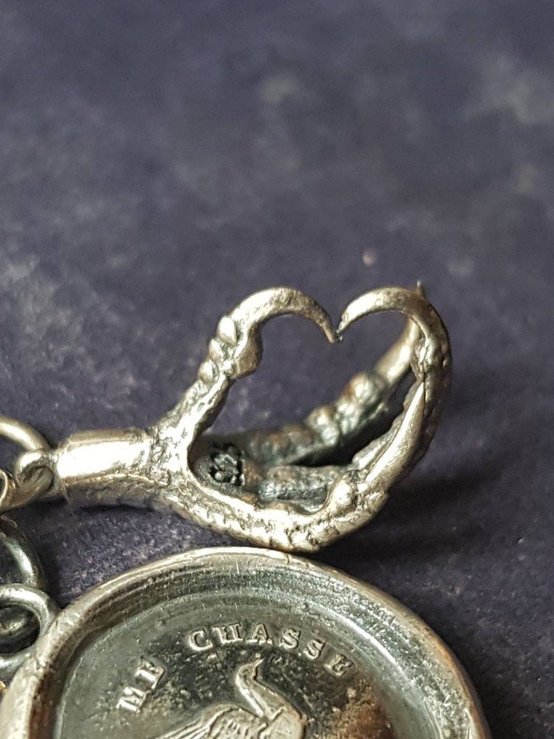 Sterling Silver Bird's Claw. Add on for Your Wax Seal Totem Necklace ...