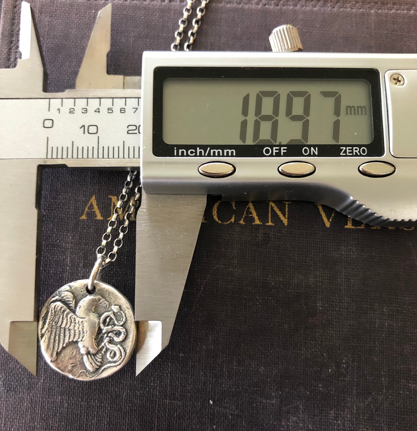 Eagle and Snake. Sterling Silver Antique Greek Coin Replica. - Etsy