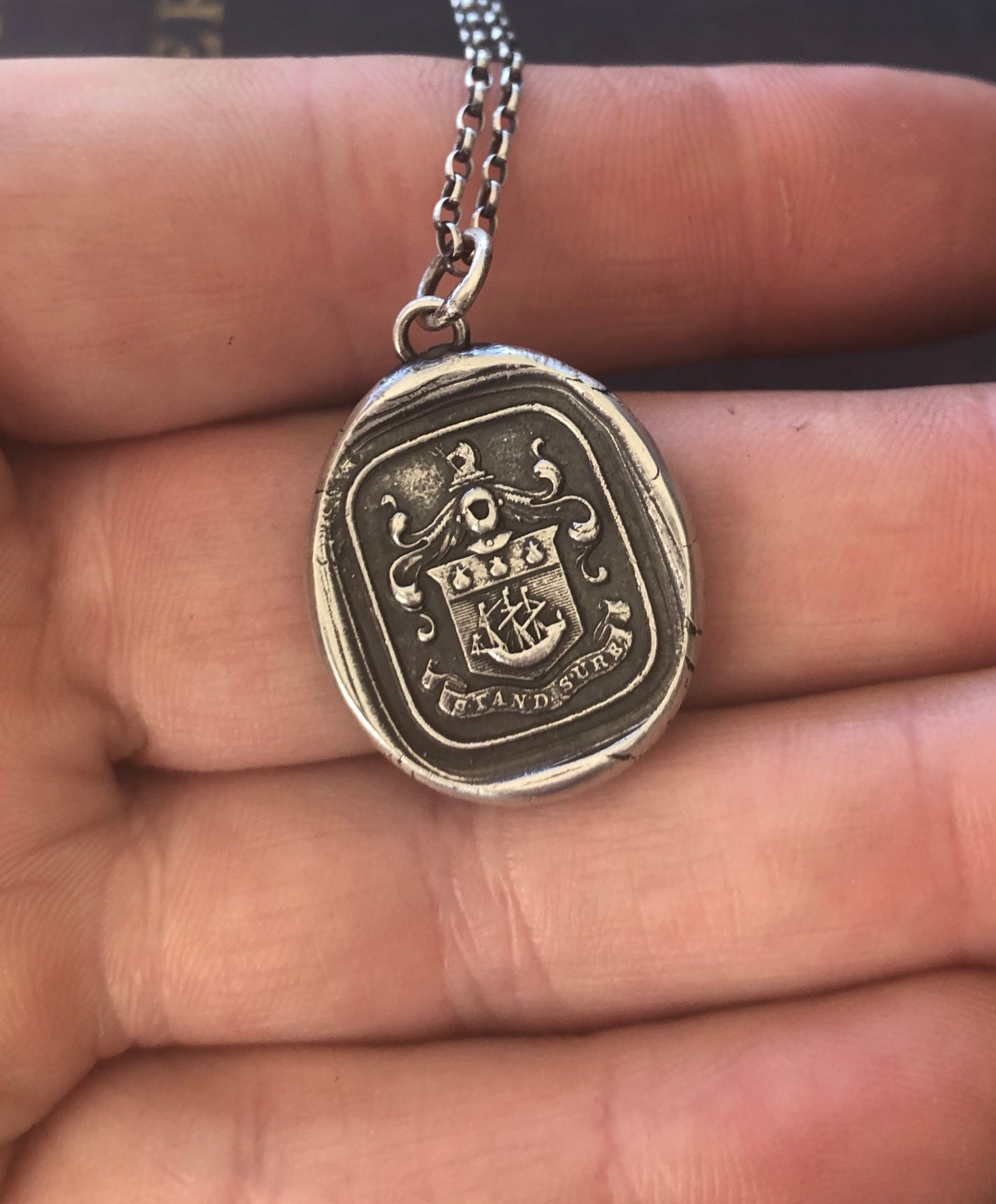 Stand Sure English Heraldry Wax Seal Impression. Ocean Themed - Etsy